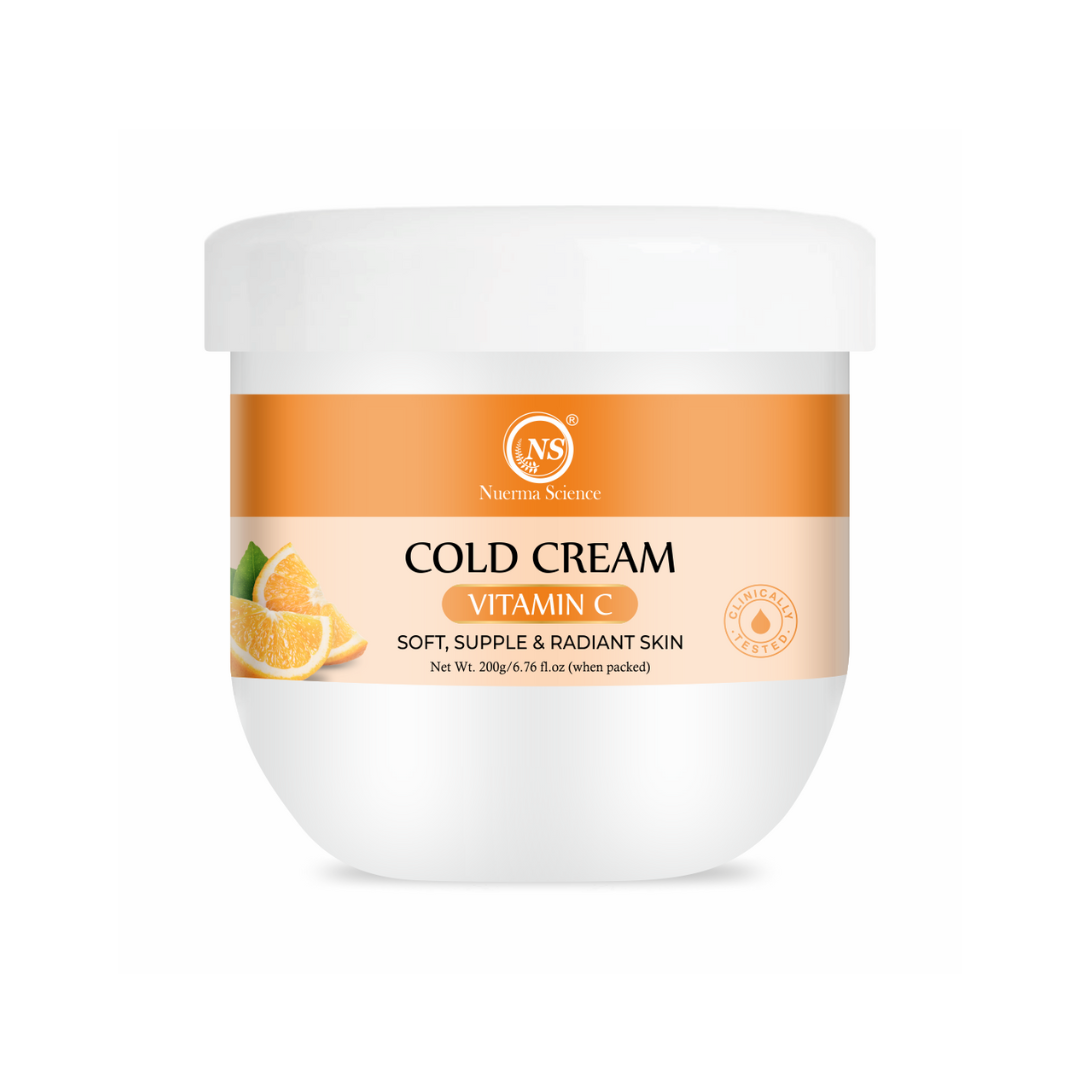 Vitamin C Cold Cream for Nourishing & Glowing Skin - 200gm – Nuerma Science
